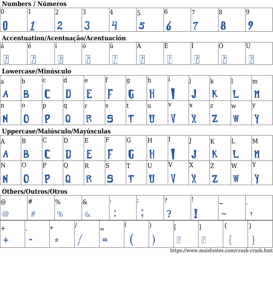 Crash Crash: Baixar Fonte Grátis | MaisFontes