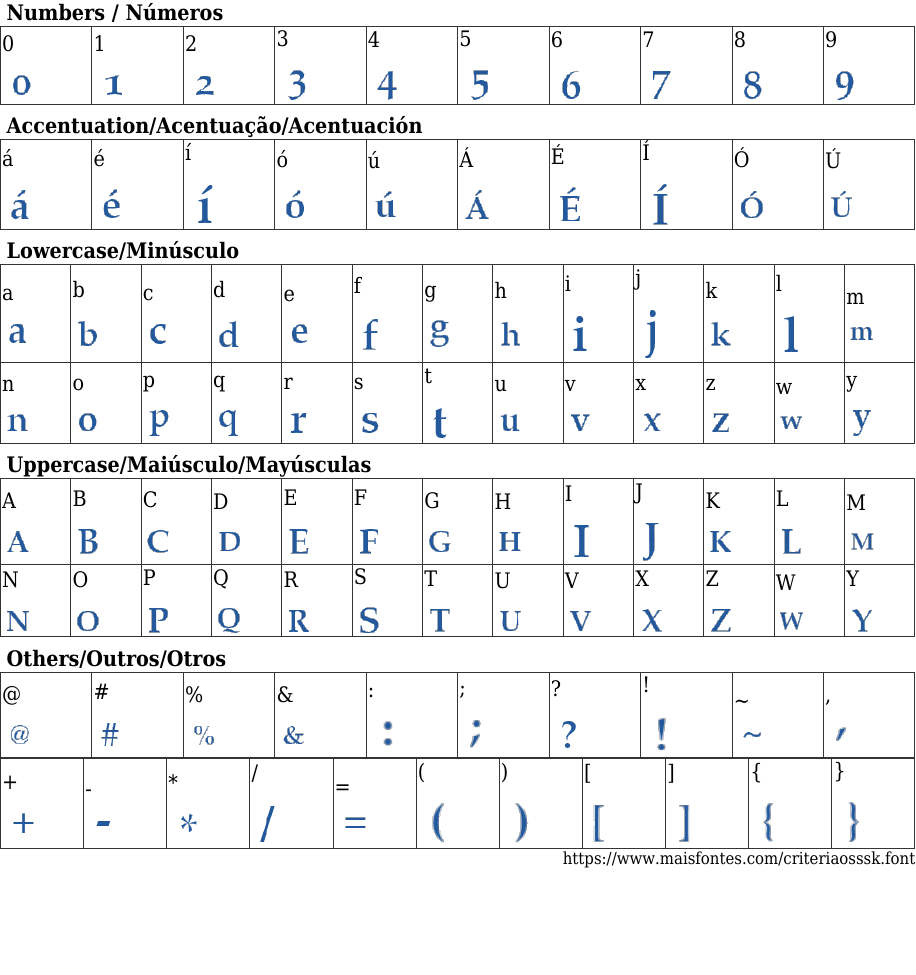 Criteria SSK OS Font: Free Download | MaisFontes