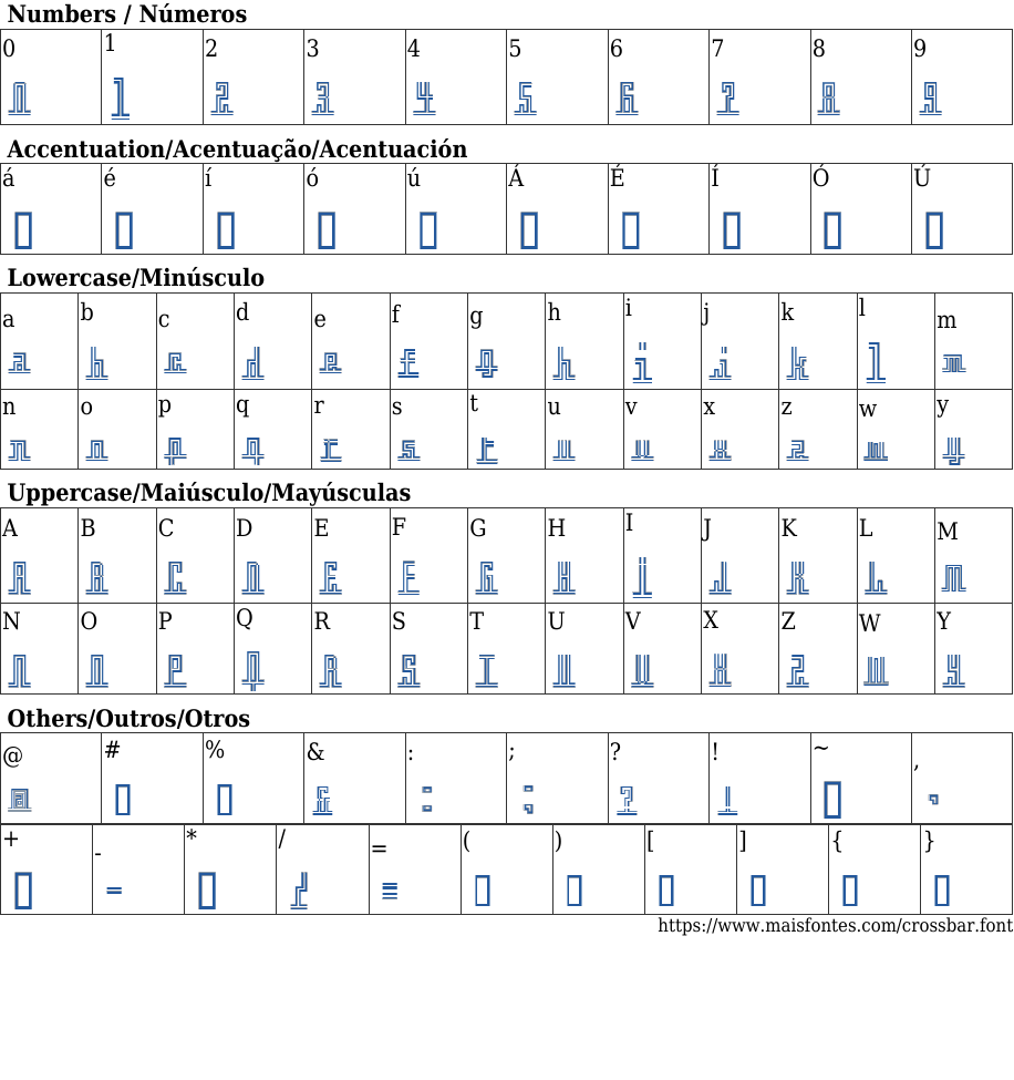 Crossbar: Free Font Download | MaisFontes