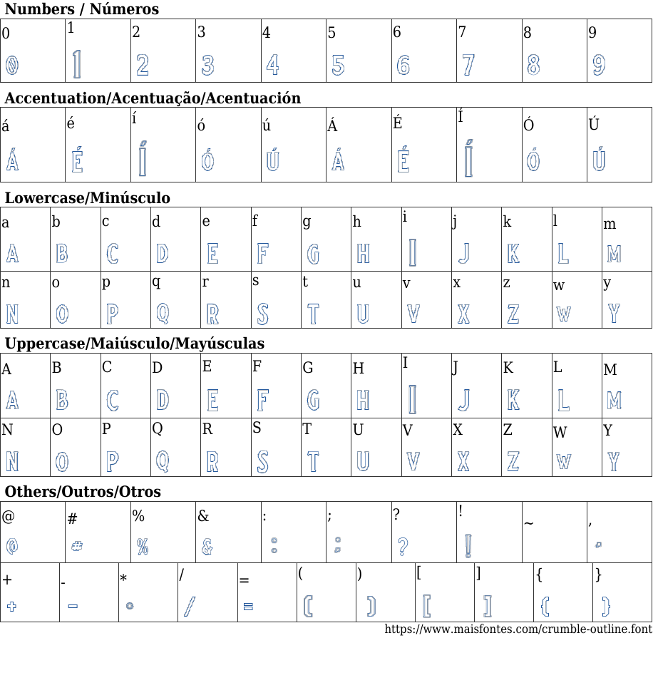 Crumble Outline: Free Font Download | MaisFontes