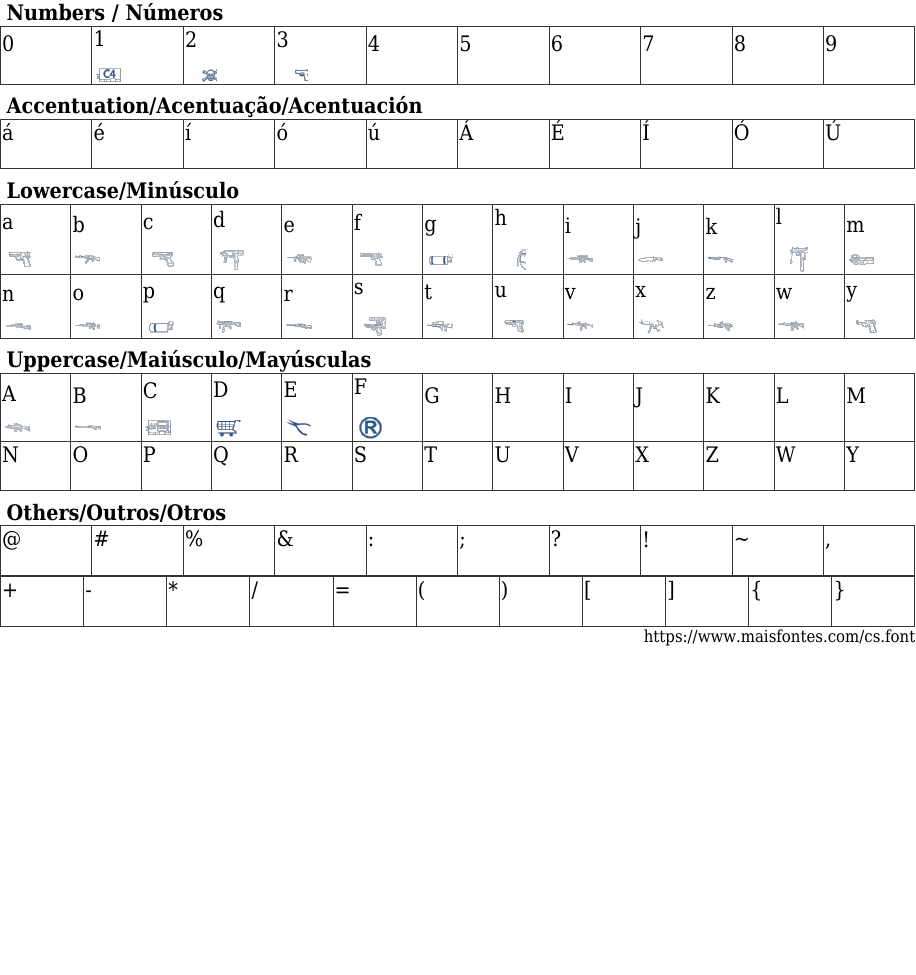 Cs: Free Font Download | MaisFontes