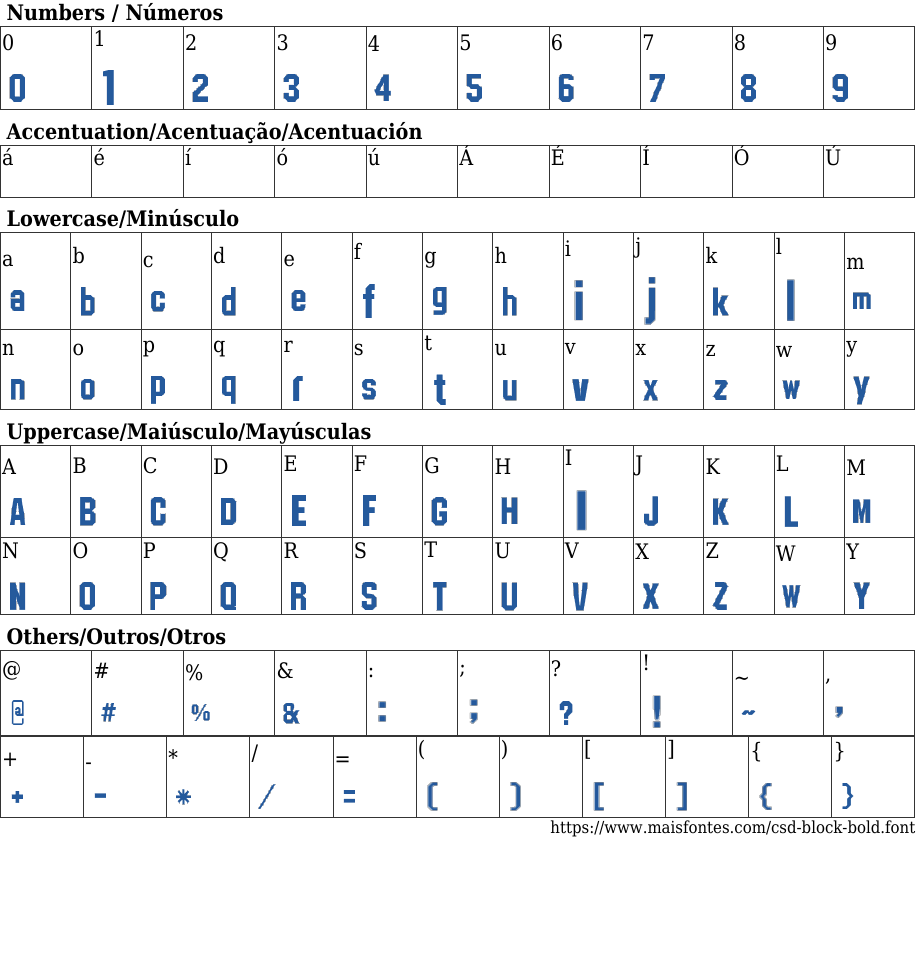 CSD Block Bold: Baixar Fonte Grátis | MaisFontes