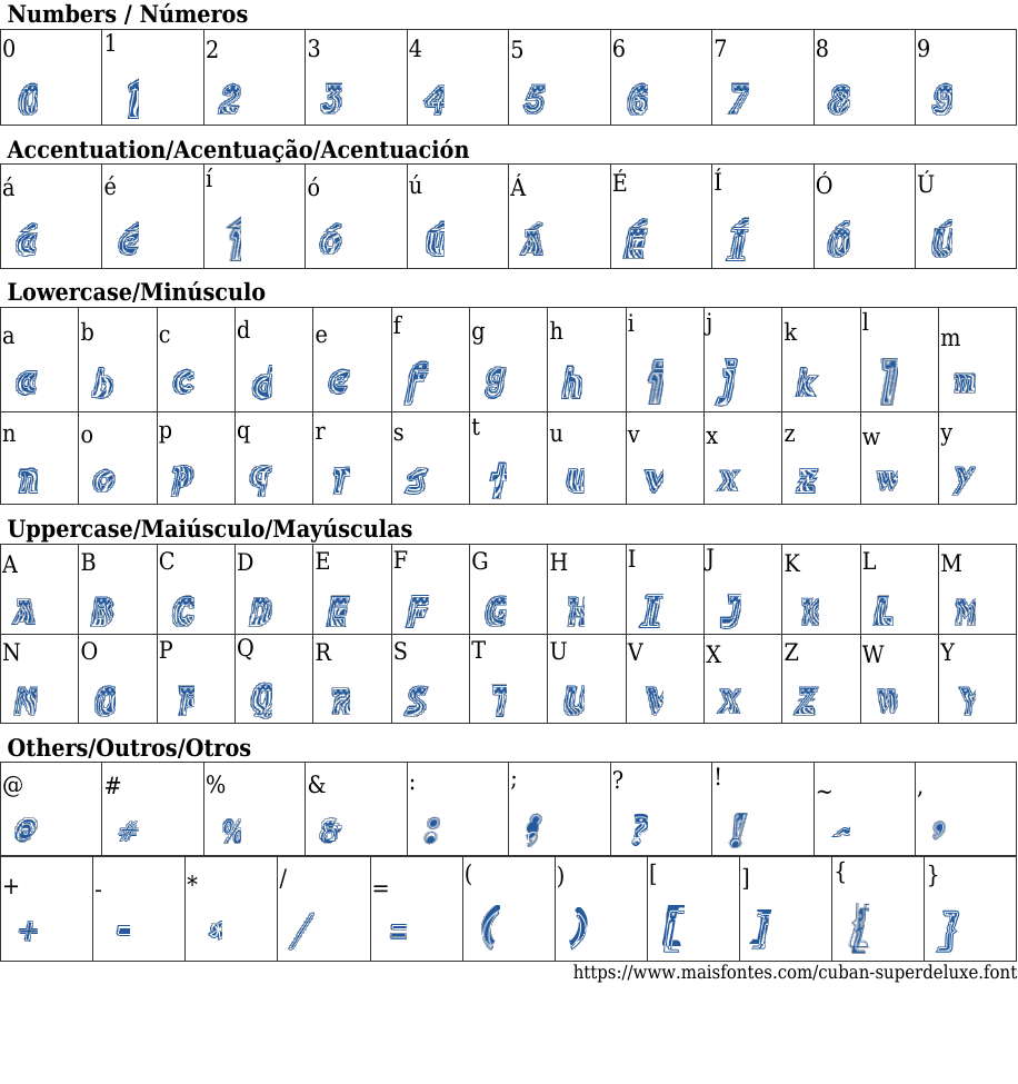 Cuban SuperDeluxe: Free Font Download | MaisFontes