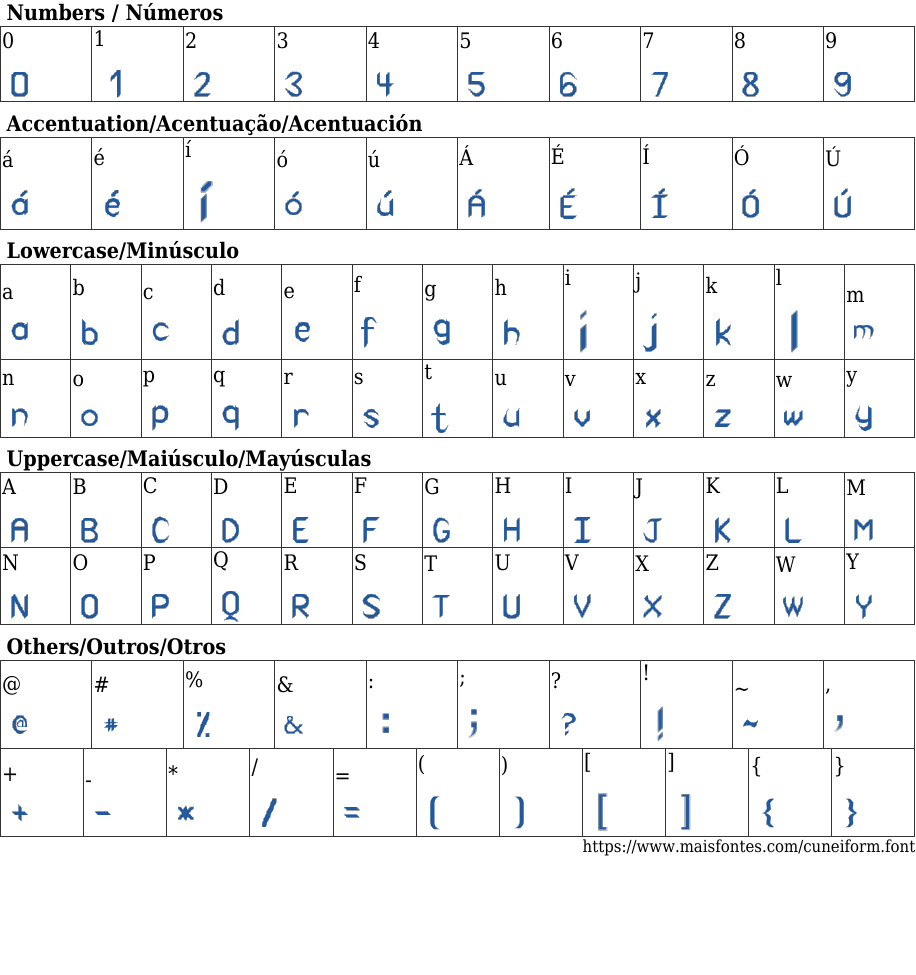 Cuneiform: Free Font Download | MaisFontes