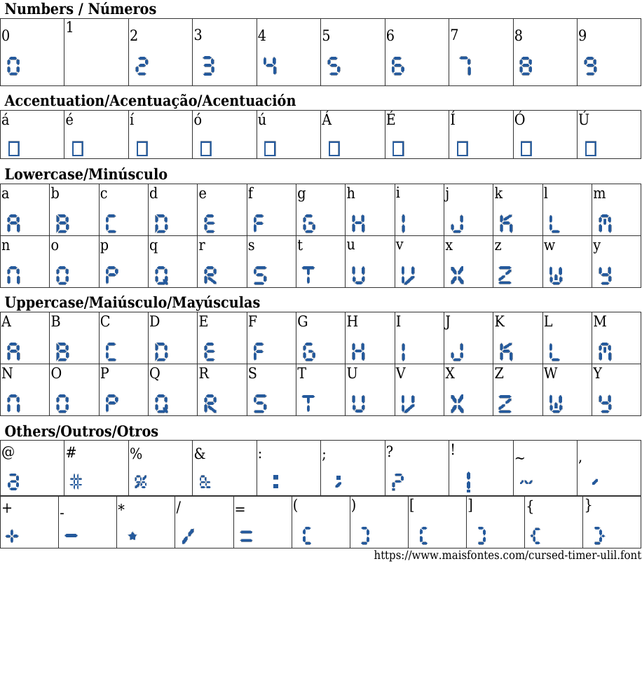 Cursed Timer ULiL: Baixar Fonte Grátis | MaisFontes