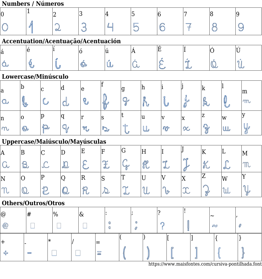 Baixar Fonte Cursiva pontilhada Grátis | MaisFontes.com