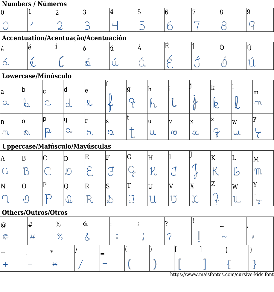 Cursive Kids Font: Free Download | MaisFontes