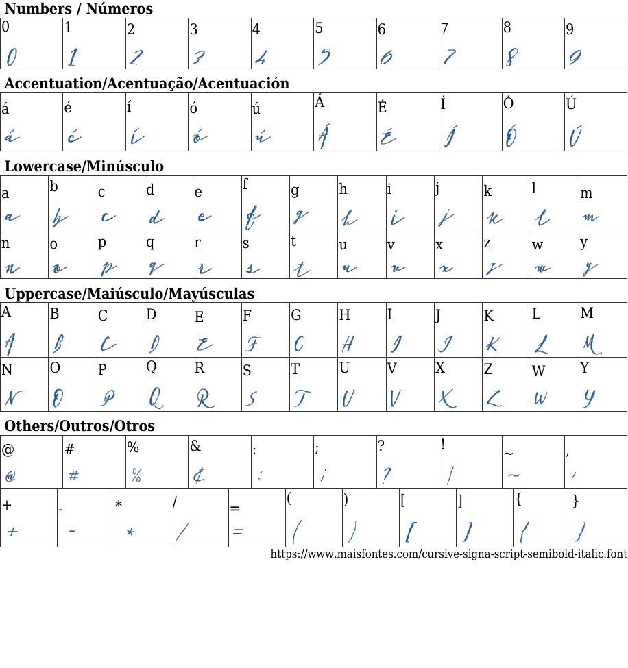 Cursive Signa Script SemiBold Italic Font: Free Download | MaisFontes