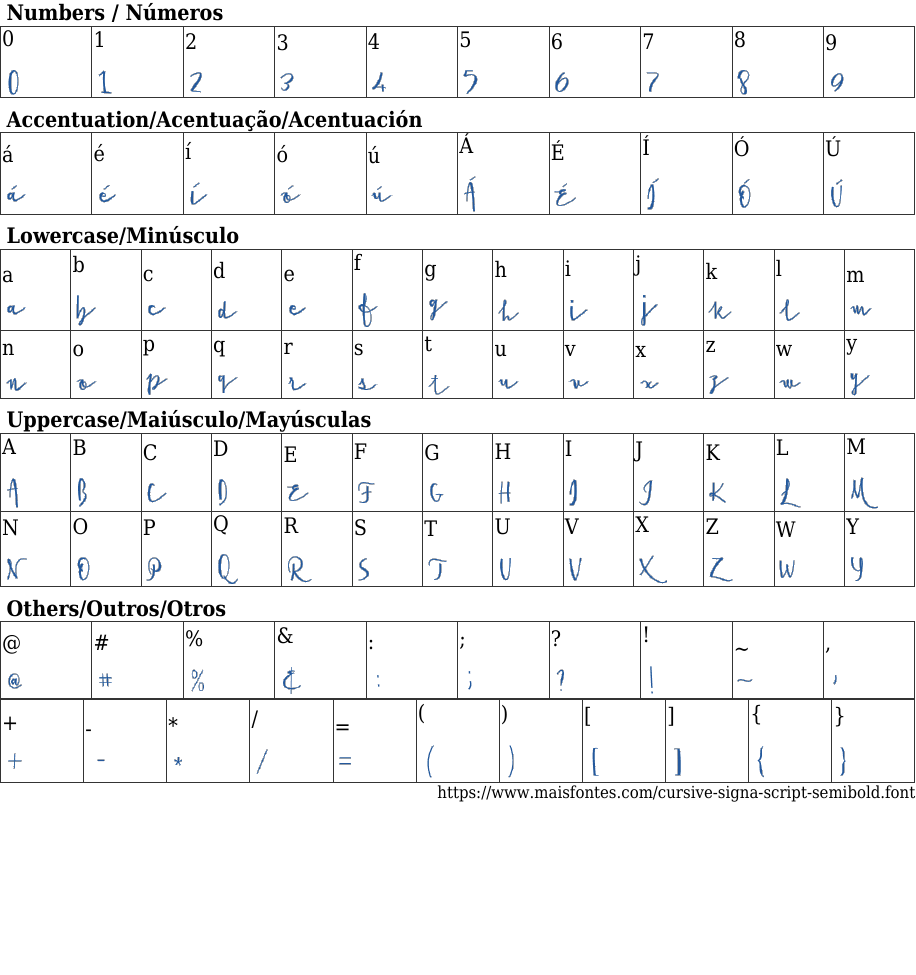 Cursive Signa Script SemiBold Font: Free Download | MaisFontes