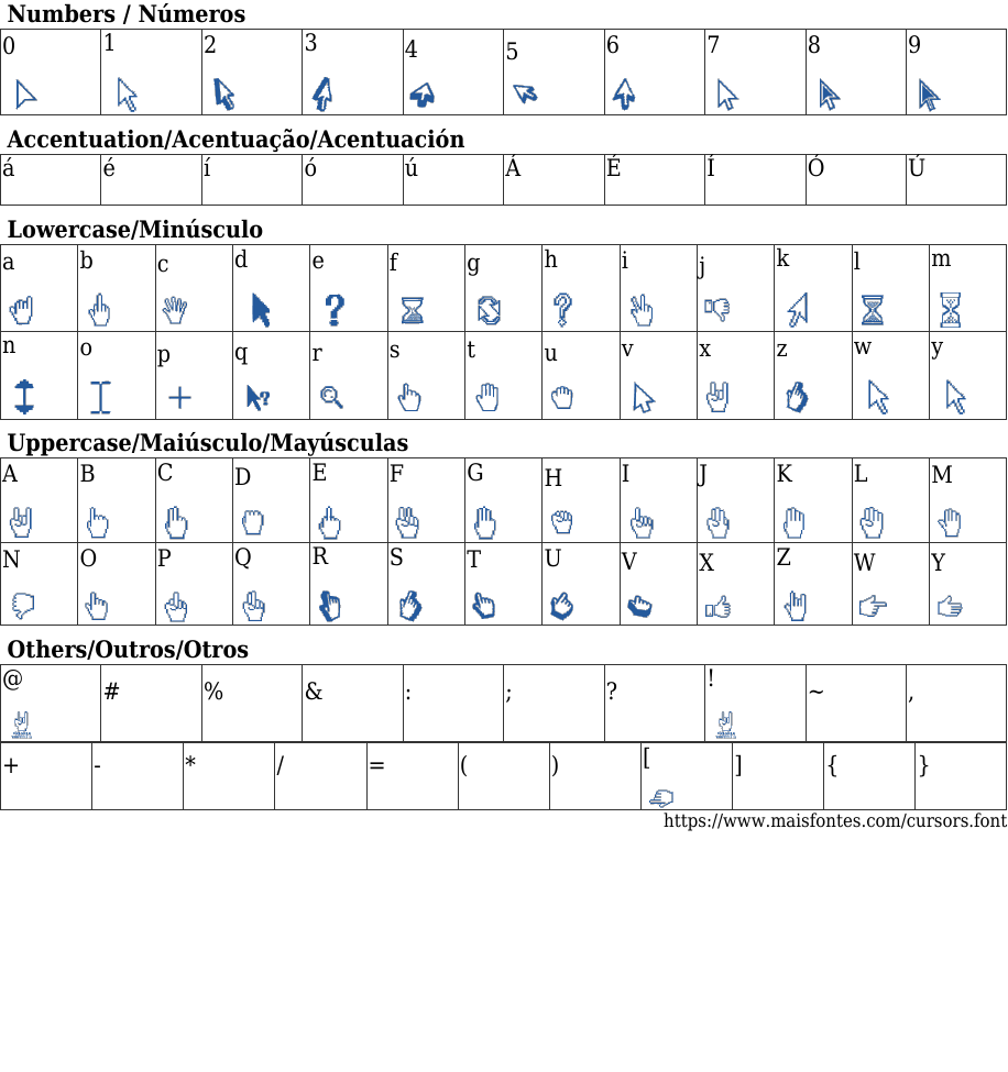 Cursors: Free Font Download | MaisFontes
