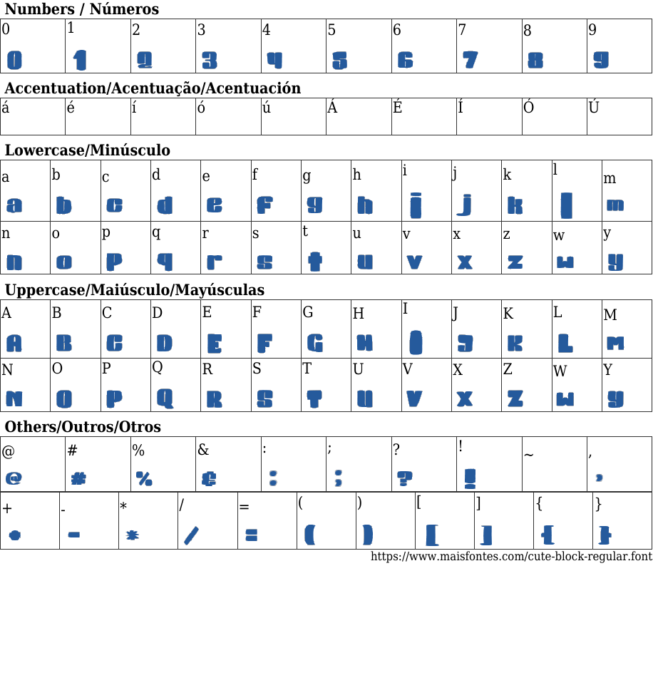 Cute Block Regular: Baixar Fonte Grátis | MaisFontes