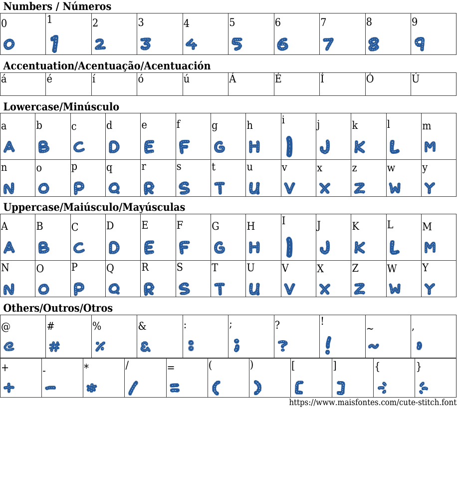 Cute Stitch: Baixar Fonte Grátis | MaisFontes