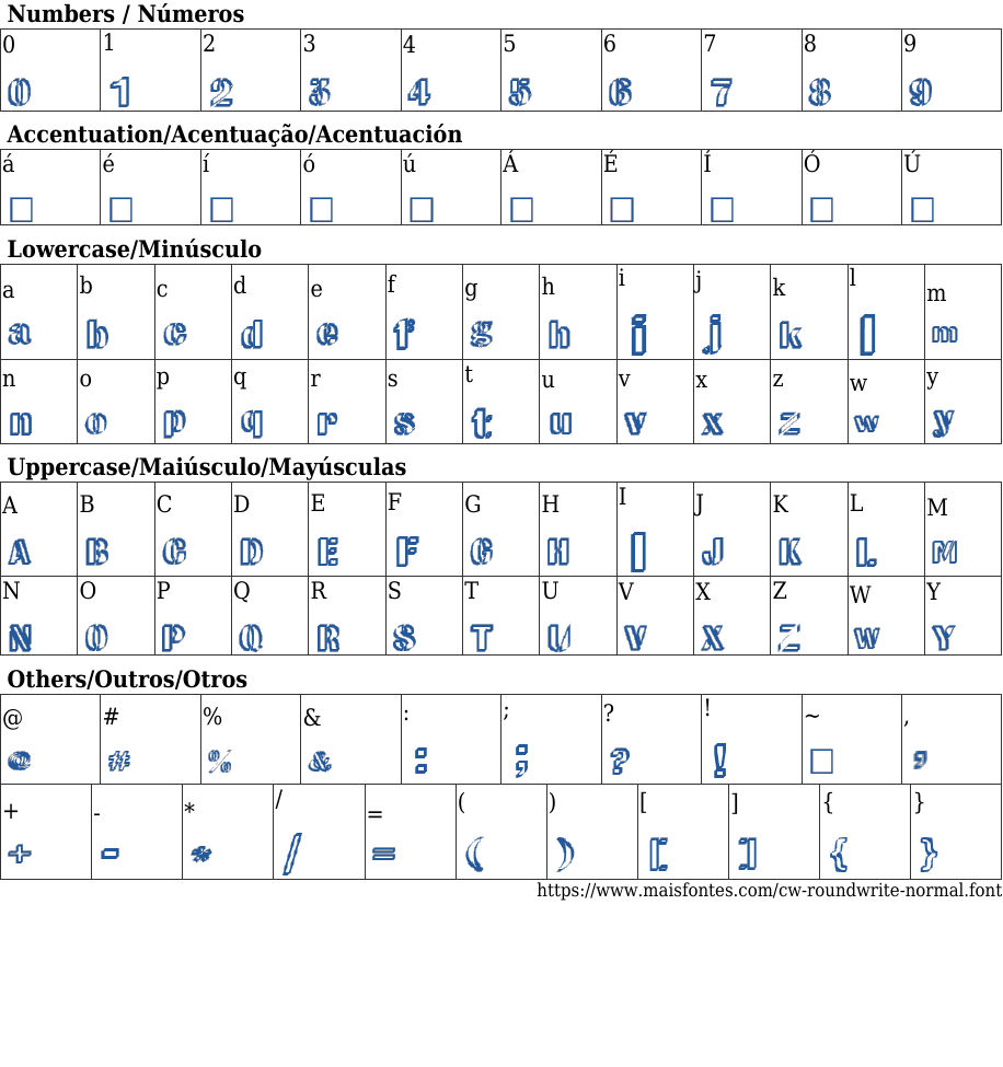 CW Roundwrite Normal: Free Font Download | MaisFontes