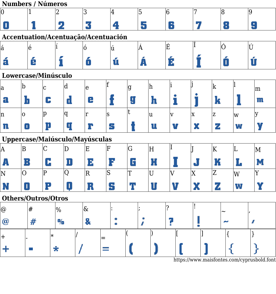 Cyprus Bold: Free Font Download | MaisFontes