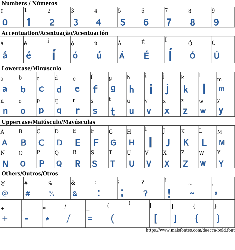 Daecca Bold: Free Font Download | MaisFontes