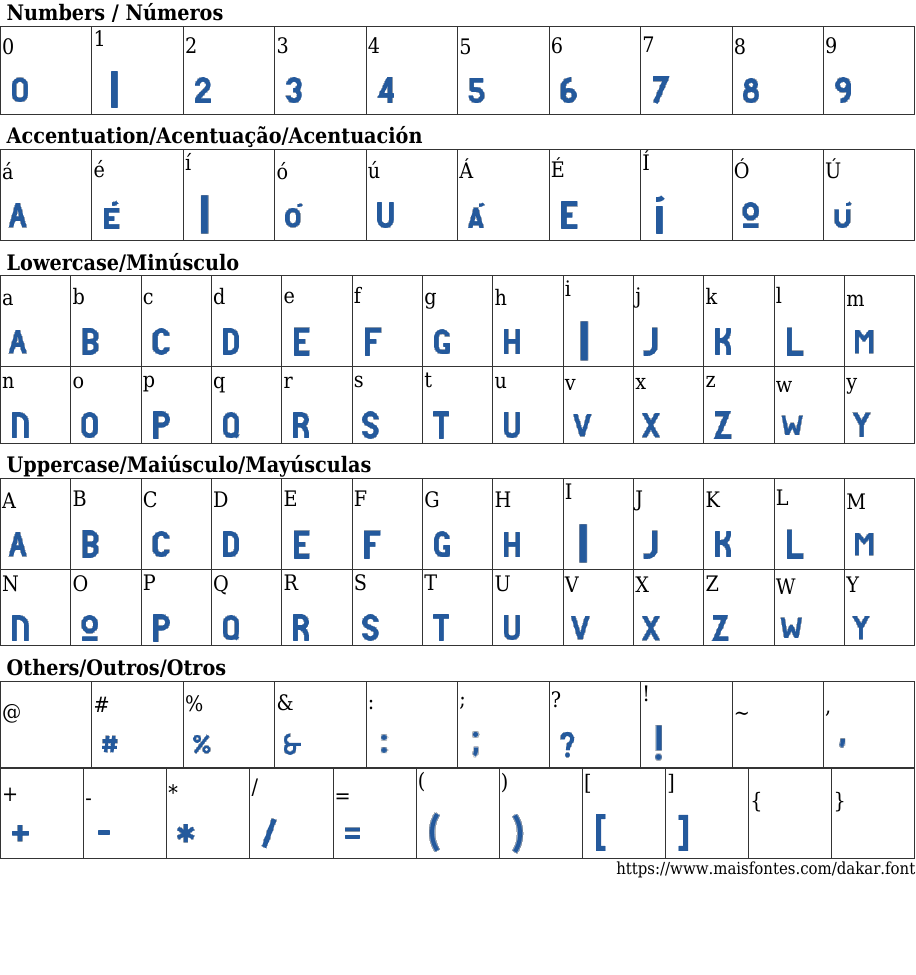 DAKAR Font: Free Download | MaisFontes