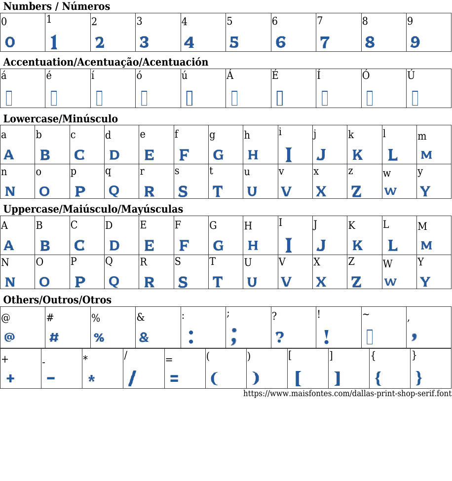 Dallas Print Shop Serif: Free Font Download | MaisFontes