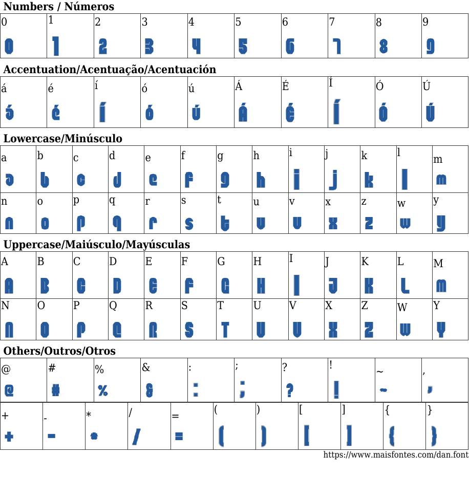 Dan: Free Font Download | MaisFontes