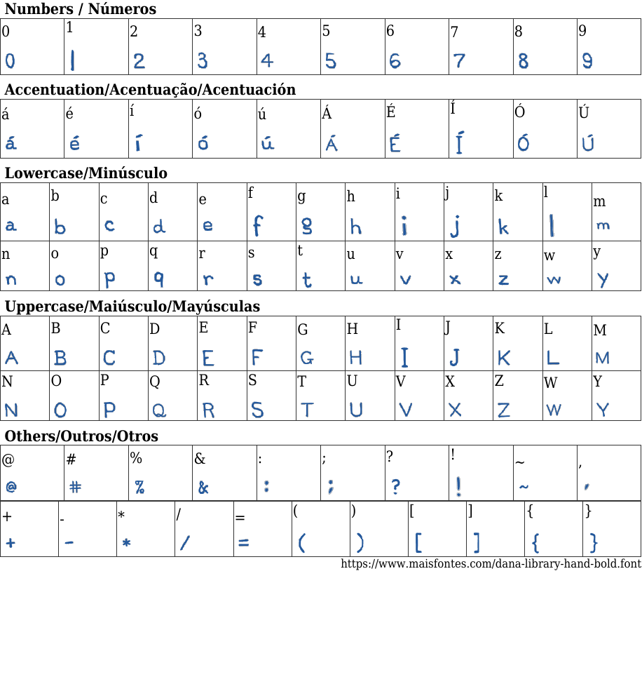 Dana Library Hand Bold: Free Font Download | MaisFontes