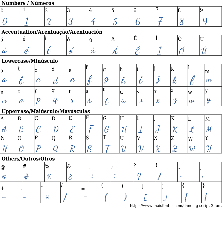 Dancing Script: Descargar Fuente Gratis | MaisFontes