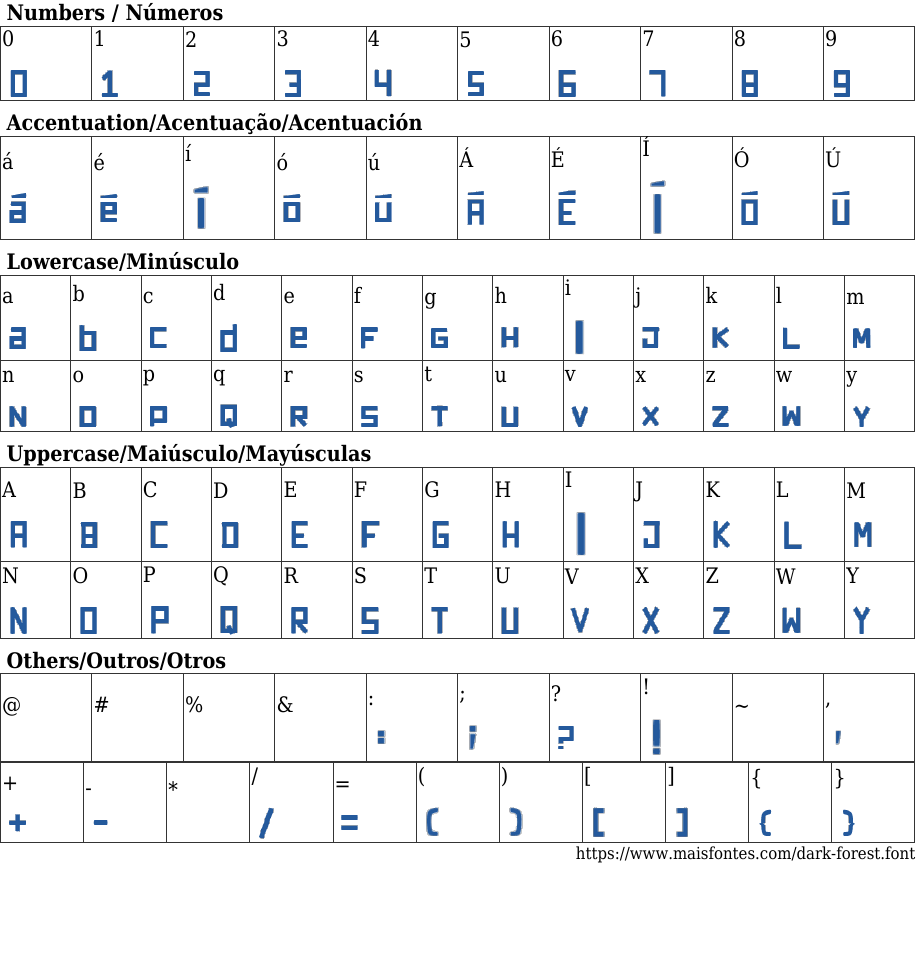 Dark forest: Free Font Download | MaisFontes