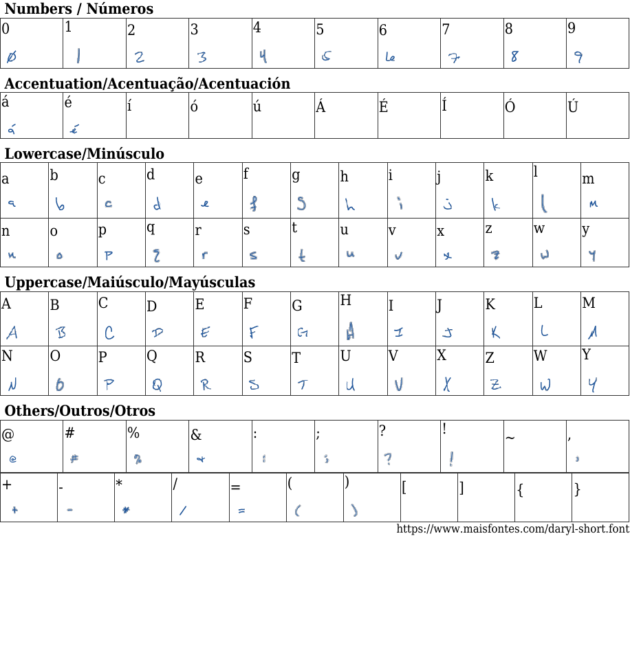 Daryl Short: Free Font Download | MaisFontes