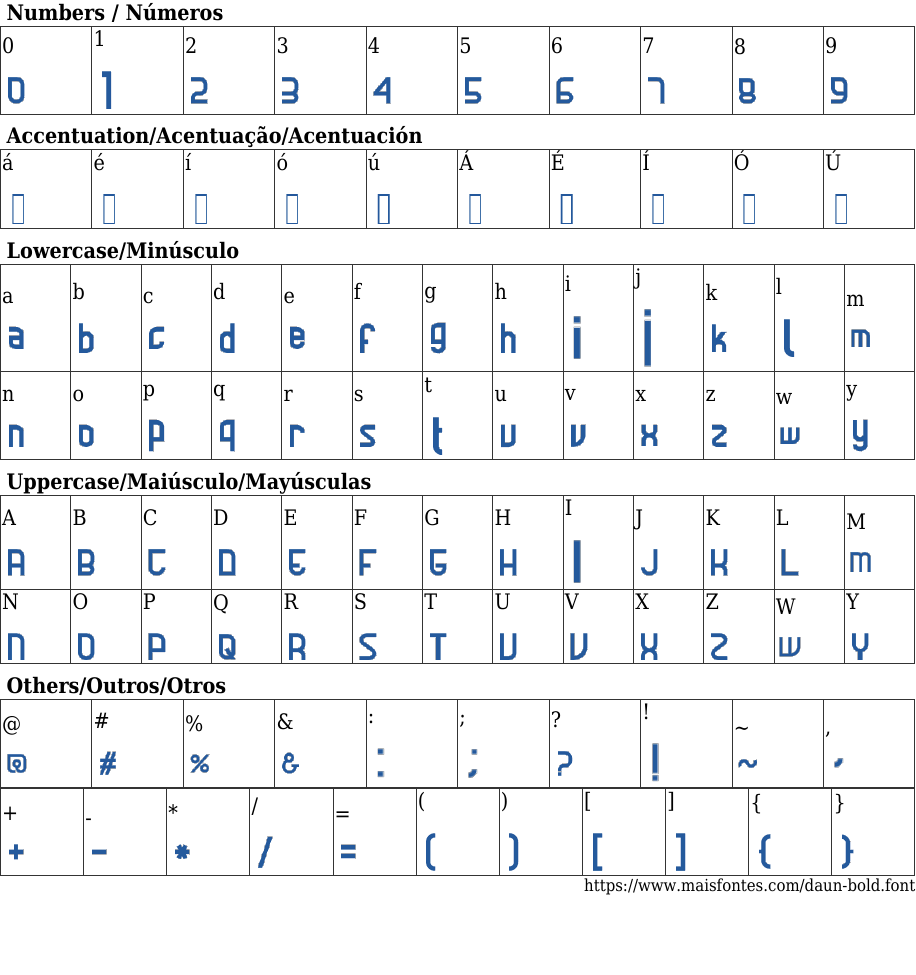 Daun Bold: Free Font Download | MaisFontes