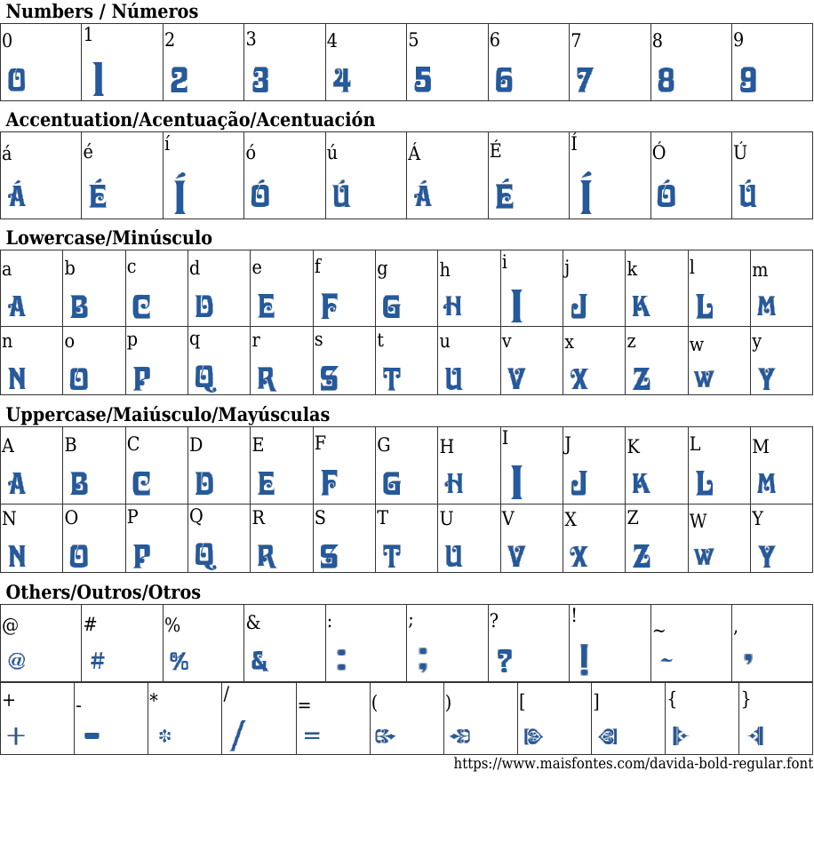 Davida Bold Regular: Free Font Download | MaisFontes