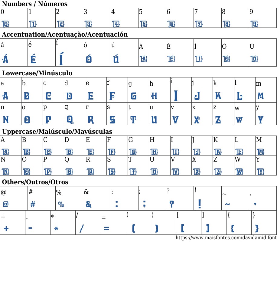 Davida Initials D Font: Free Download | MaisFontes