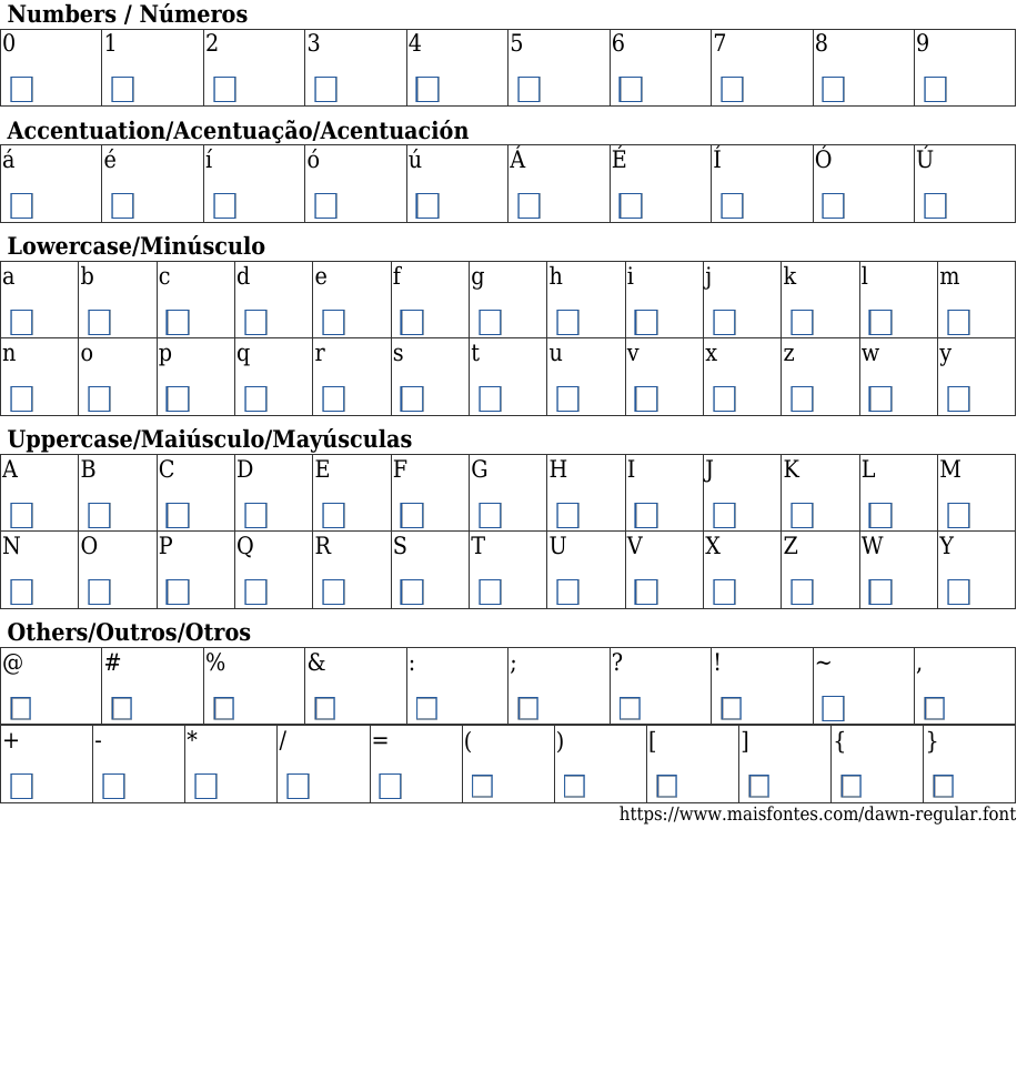 DAWN Regular: Baixar Fonte Grátis | MaisFontes