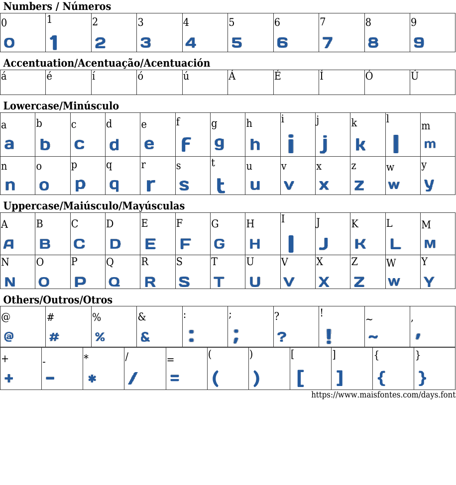 Days: Free Font Download | MaisFontes