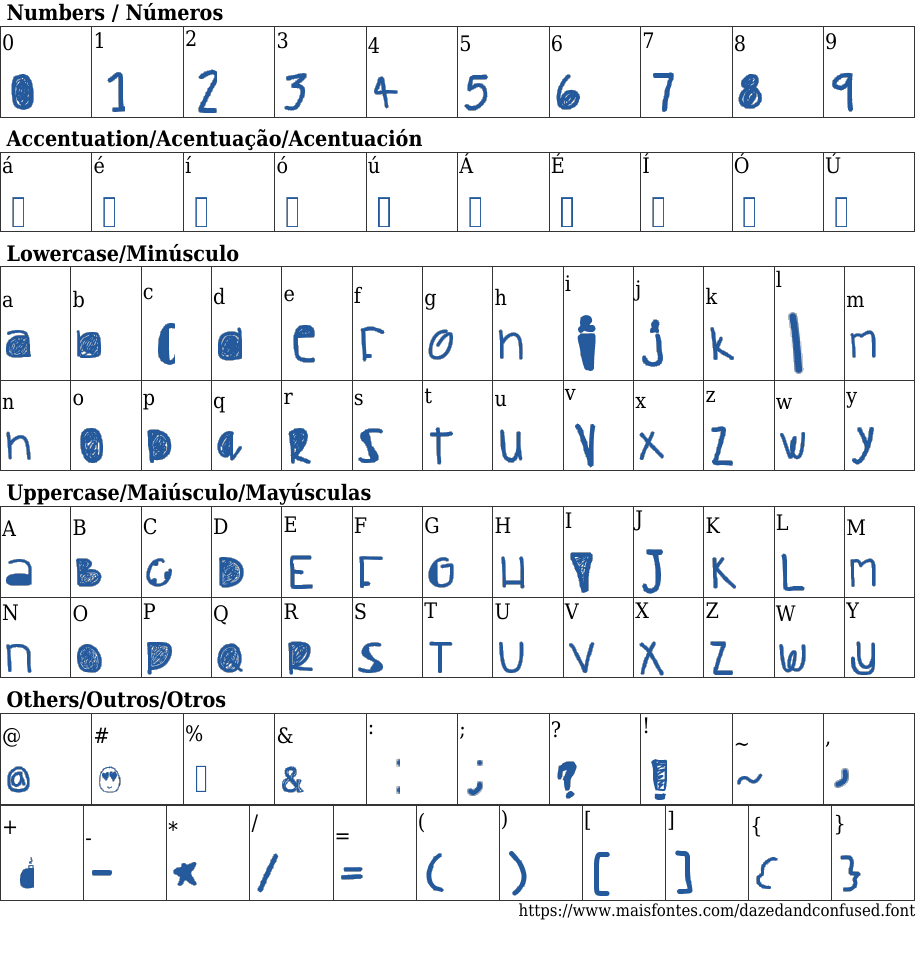 Dazed And Confused Font: Free Download | MaisFontes