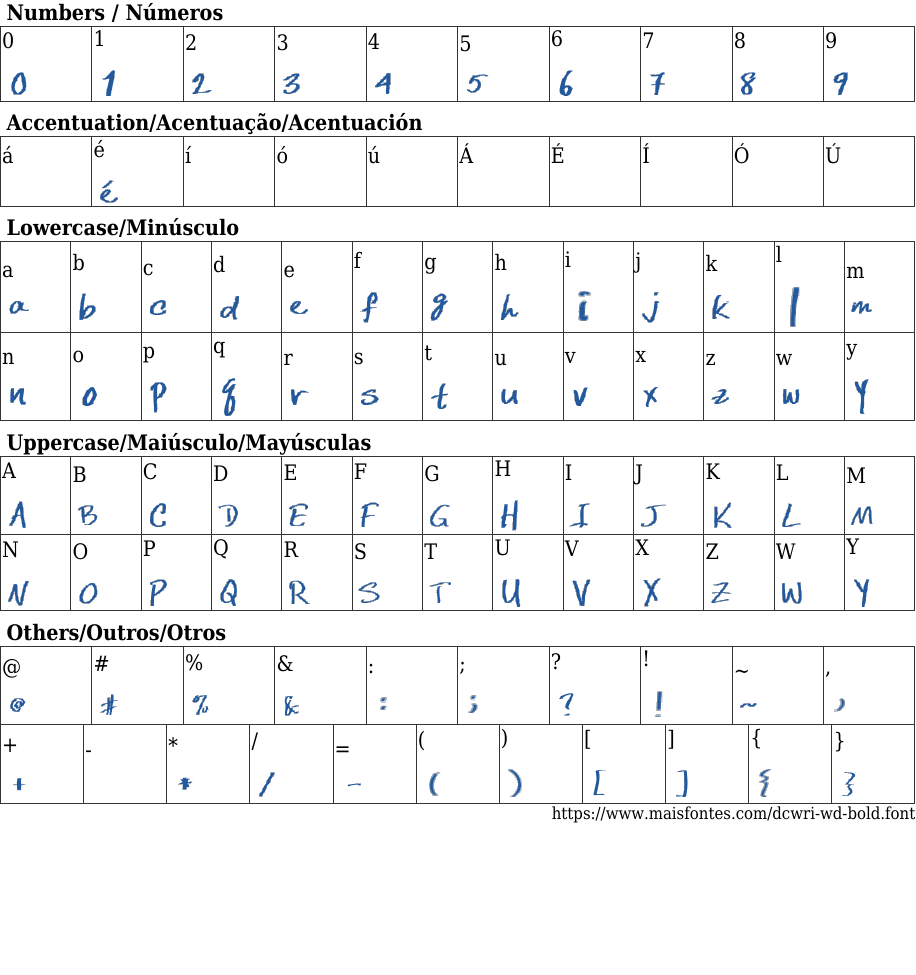 DCWri Wd Bold: Free Font Download | MaisFontes