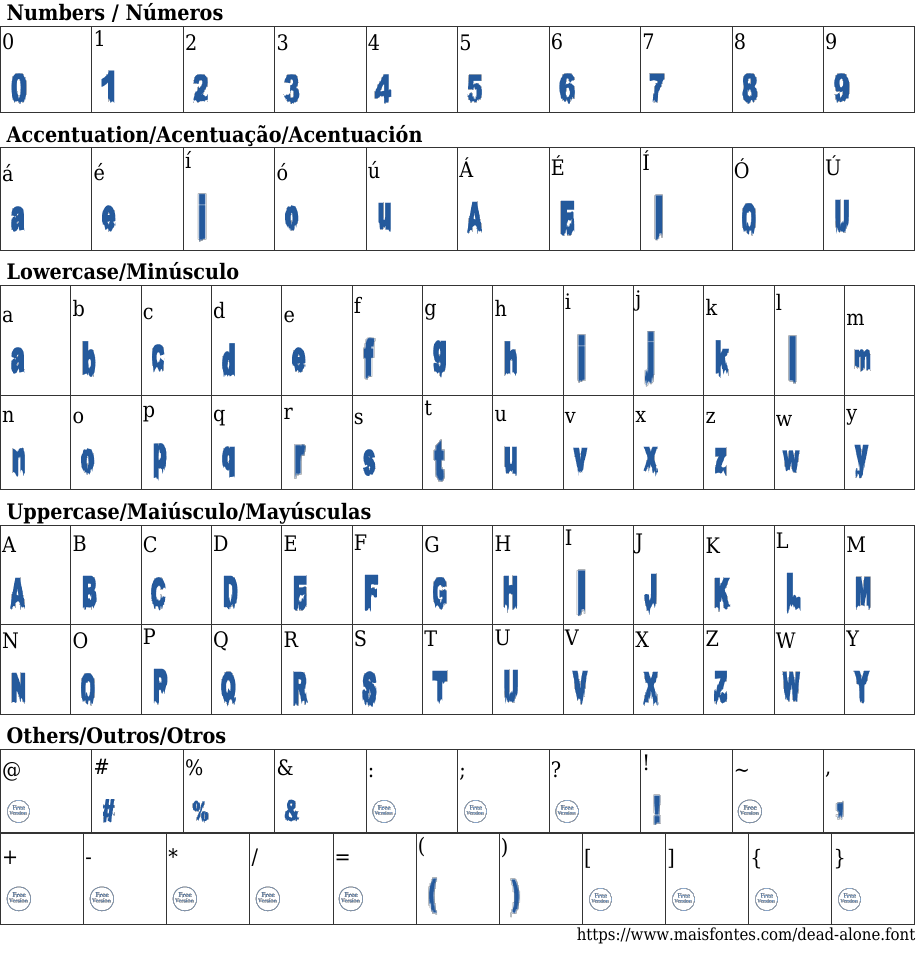 Dead Alone: Baixar Fonte Grátis | MaisFontes