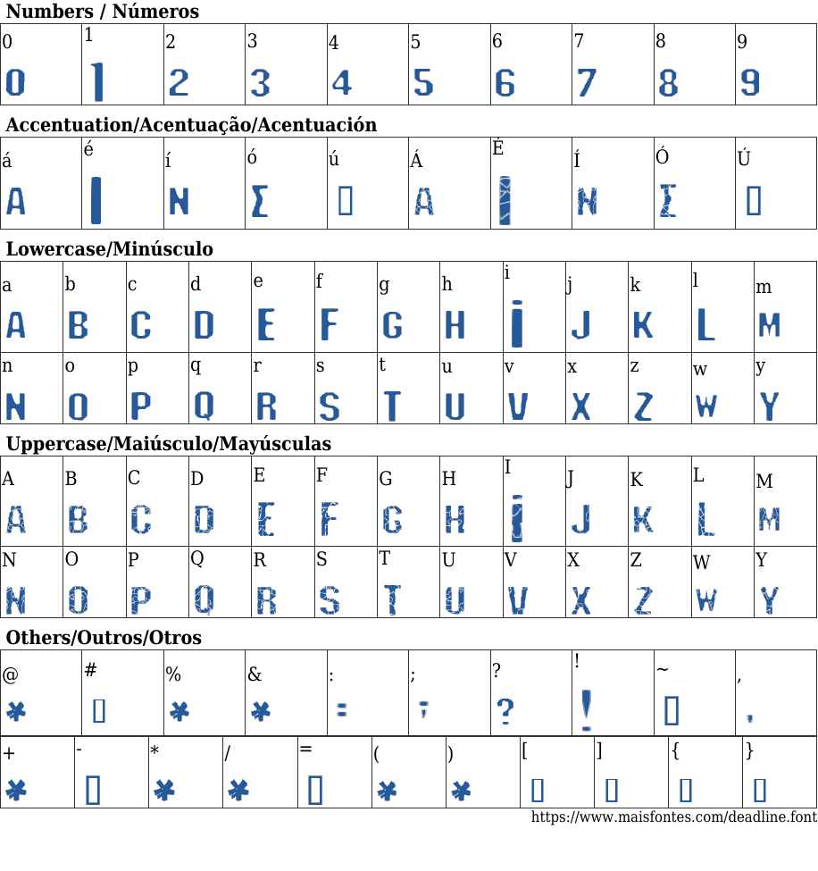 DEADLINE Monster: Baixar Fonte Grátis | MaisFontes
