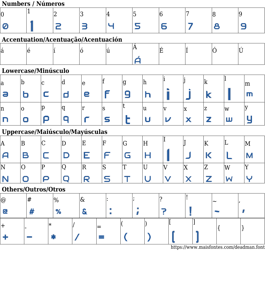 Deadman: Free Font Download | MaisFontes
