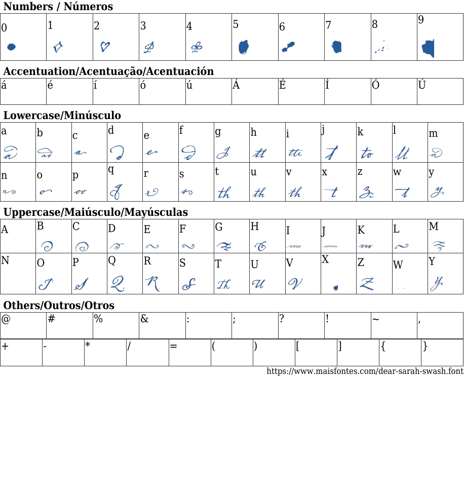 Dear Sarah Swash: Free Font Download | MaisFontes
