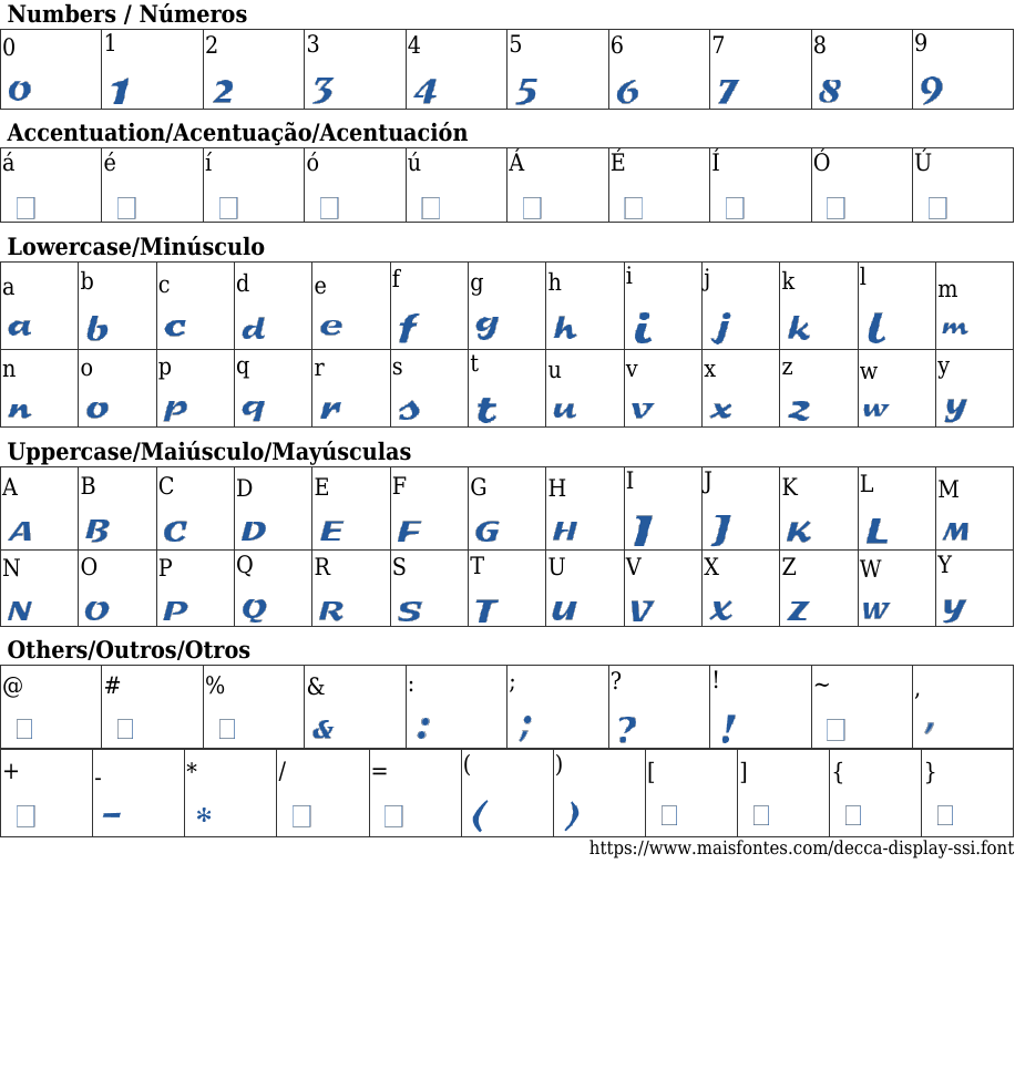 Decca Display SSi: Free Font Download | MaisFontes