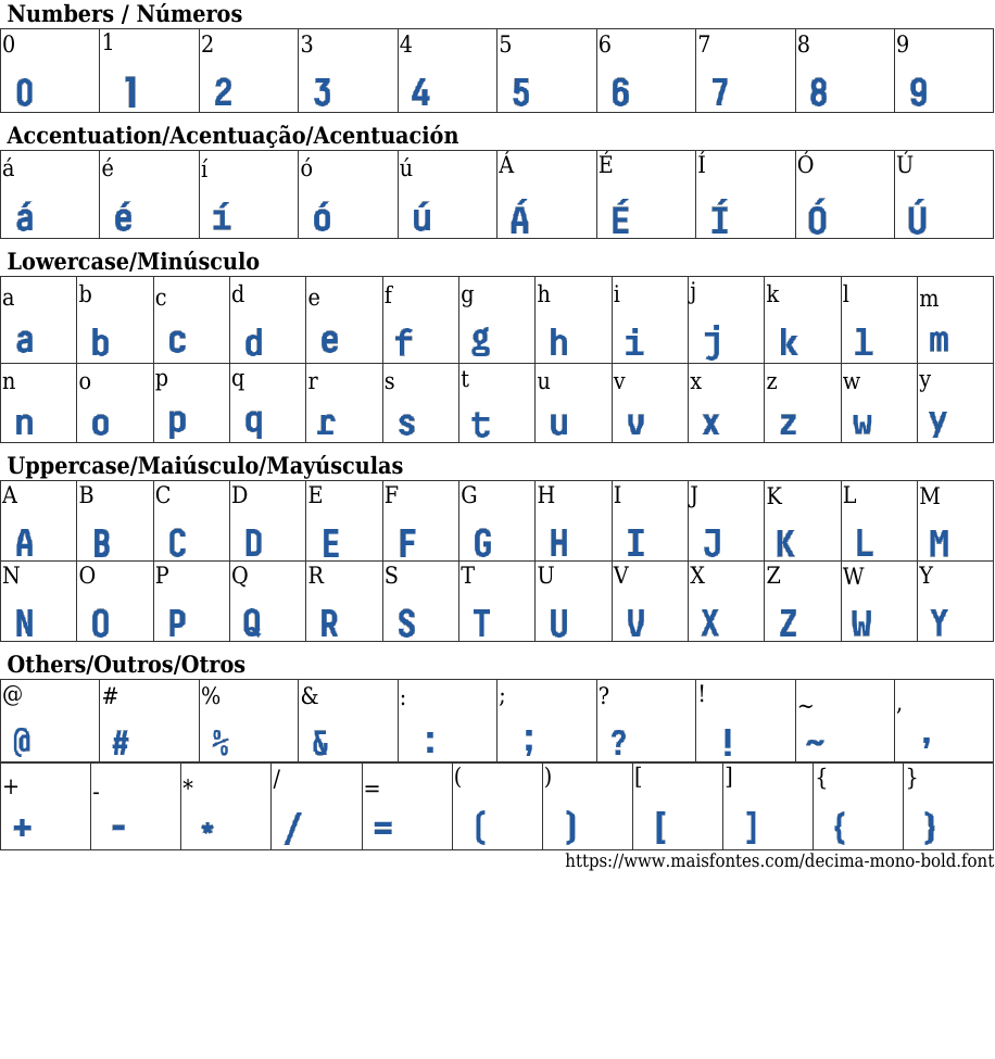 Decima Mono Bold: Free Font Download | MaisFontes