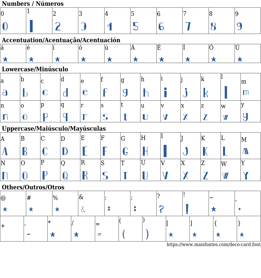 Deco Card: Descargar Fuente Gratis | MaisFontes