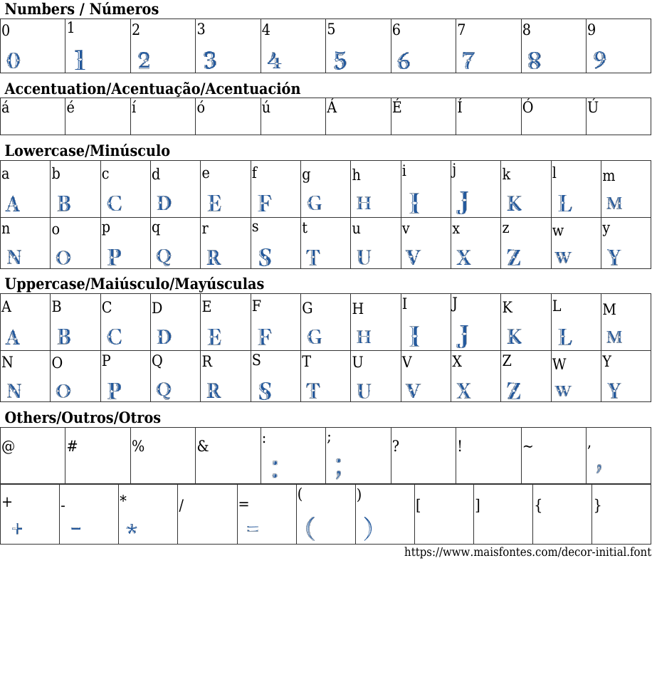 Decor Initial: Baixar Fonte Grátis | MaisFontes