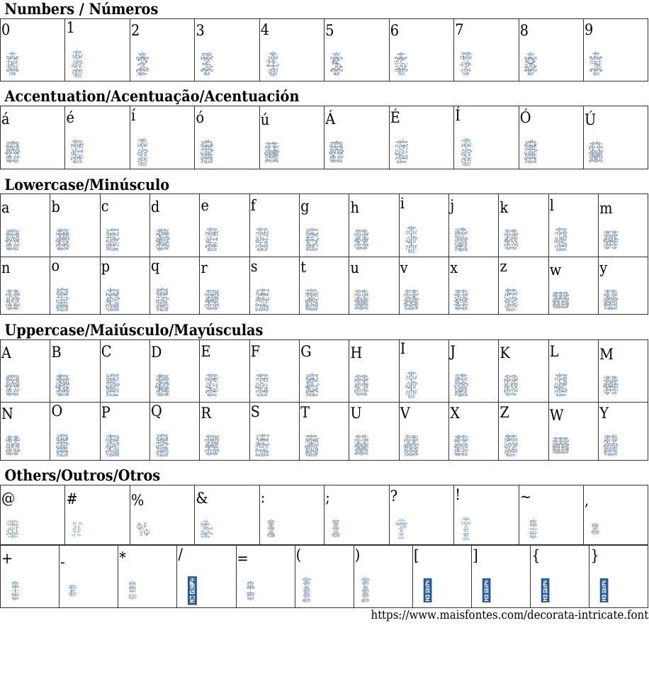 Decorata Intricate: Free Font Download | MaisFontes