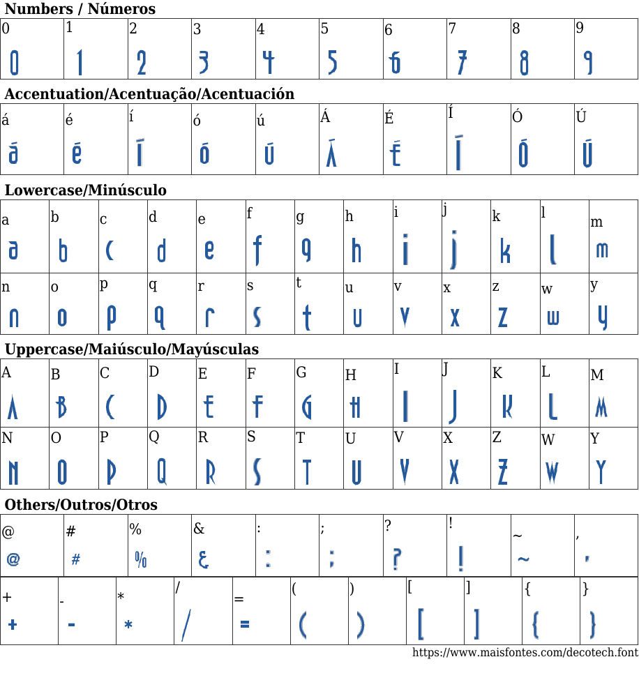 DecoTech: Baixar Fonte Grátis | MaisFontes