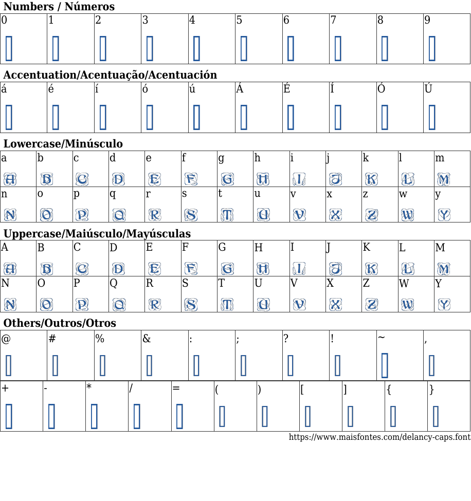 Delancy Caps: Baixar Fonte Grátis | MaisFontes
