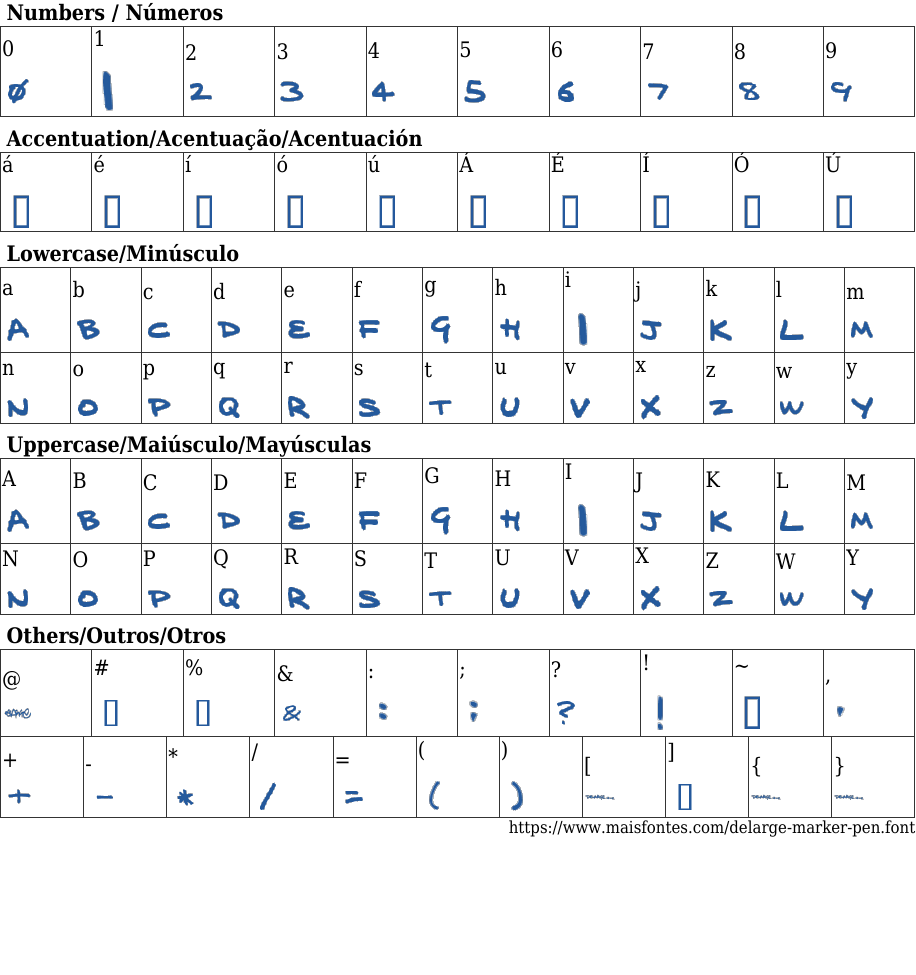 Delarge New Marker Pen: Free Font Download | MaisFontes