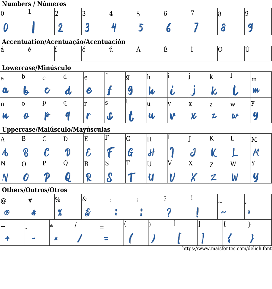Delich: Free Font Download | MaisFontes