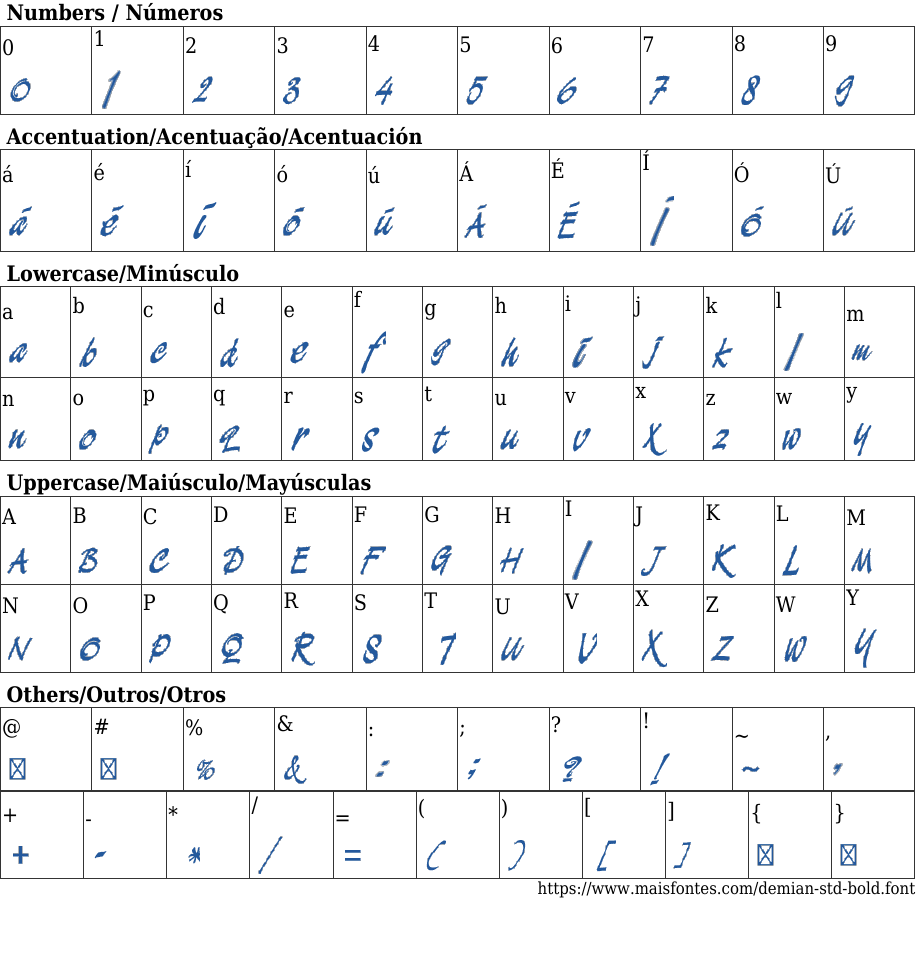 Demian Std Bold: Free Font Download | MaisFontes