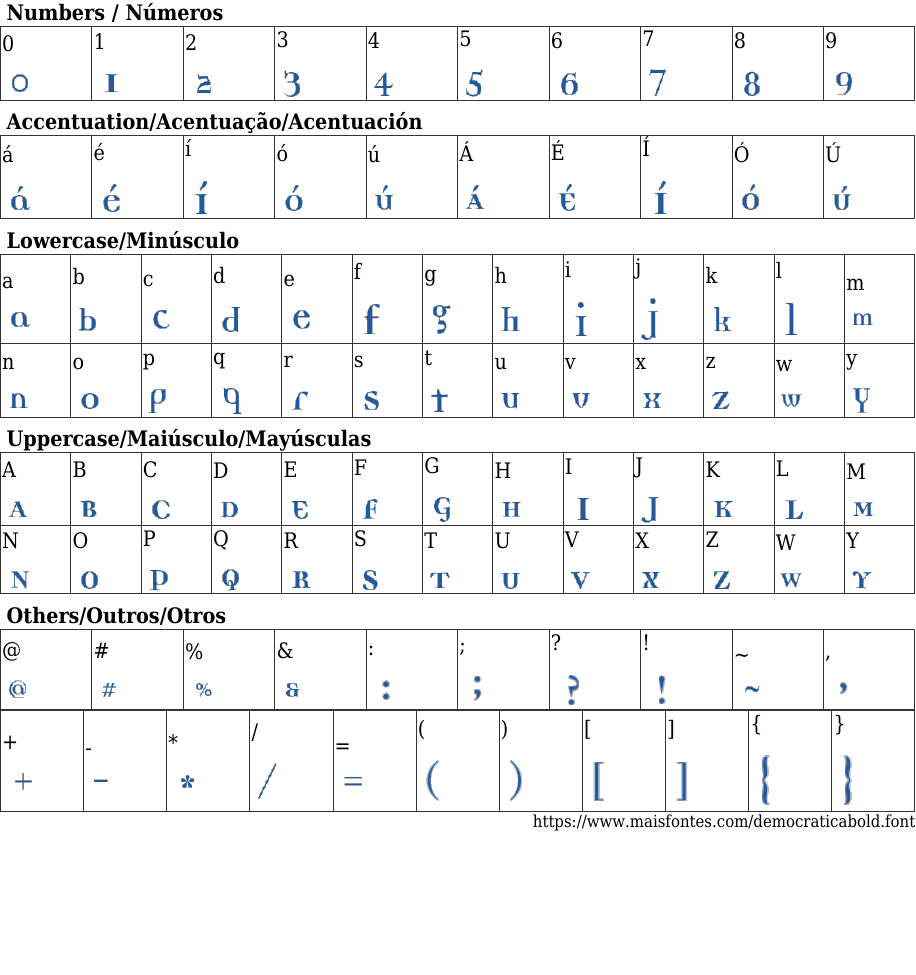 Democratica Bold: Free Font Download | MaisFontes