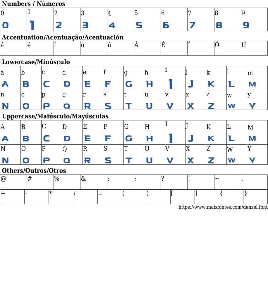 Denzel: Free Font Download | MaisFontes