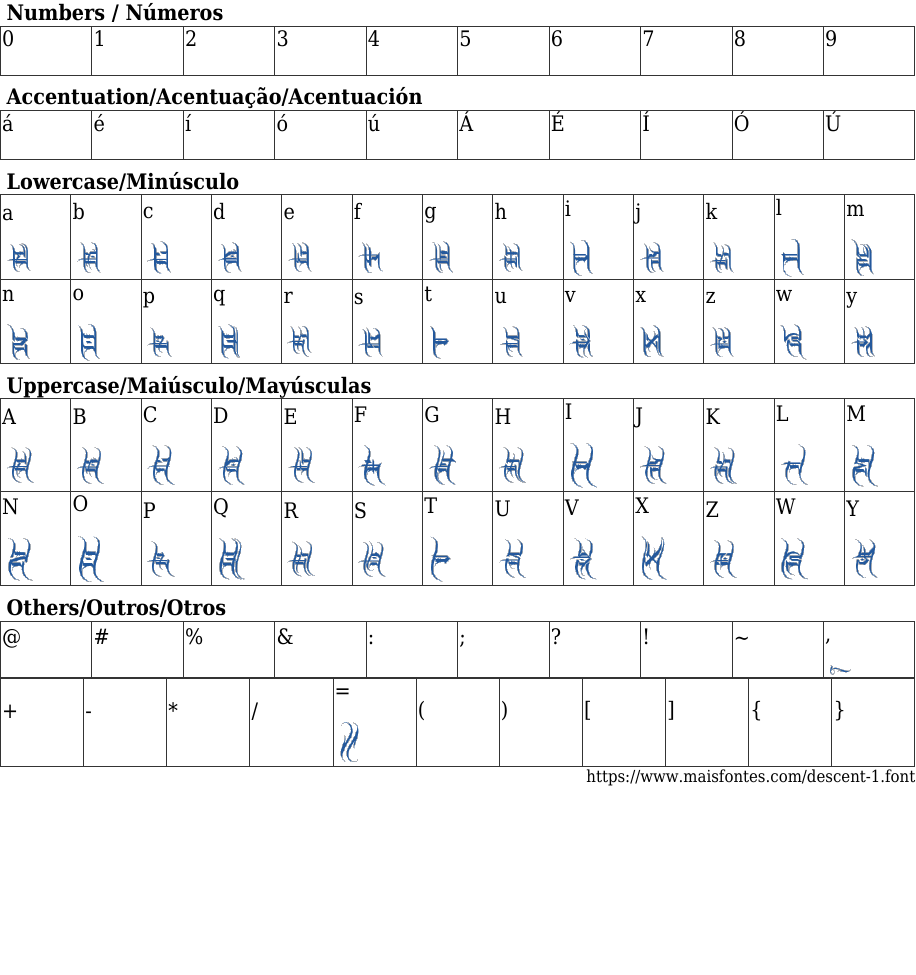 Descent Napolitano: Free Font Download | MaisFontes